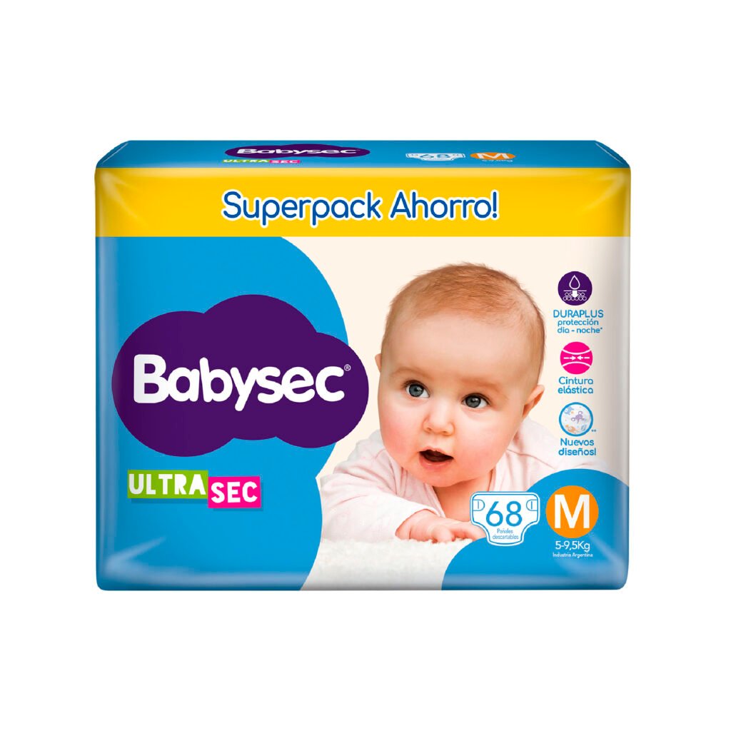 Babysec Ultrasec Med 68 Mes De Cons - Pañalera Delta